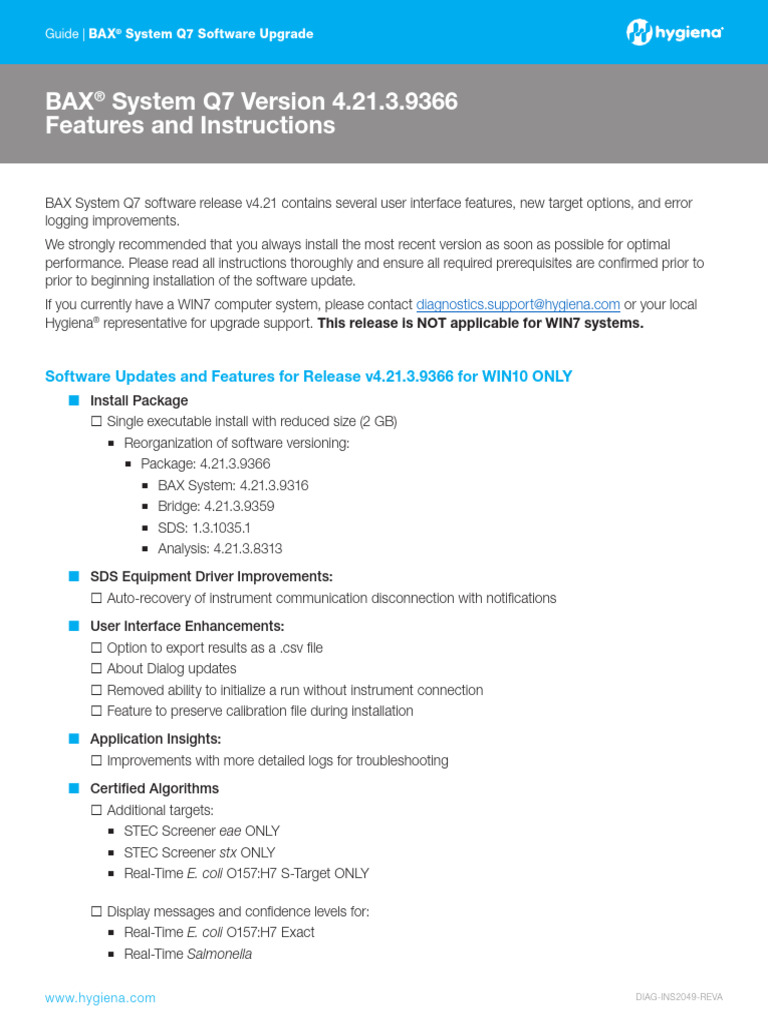 BAX Q7 Software v4213 Installation Instruction Guide | PDF | Computer ...