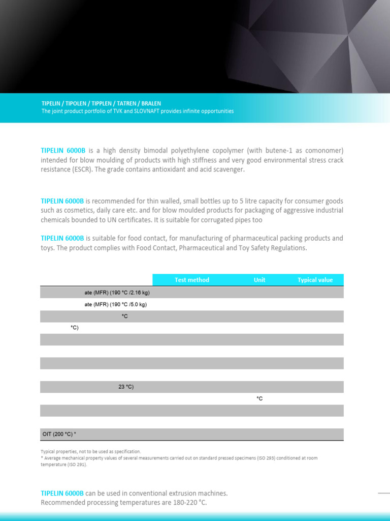 Tipelin 6000B | PDF