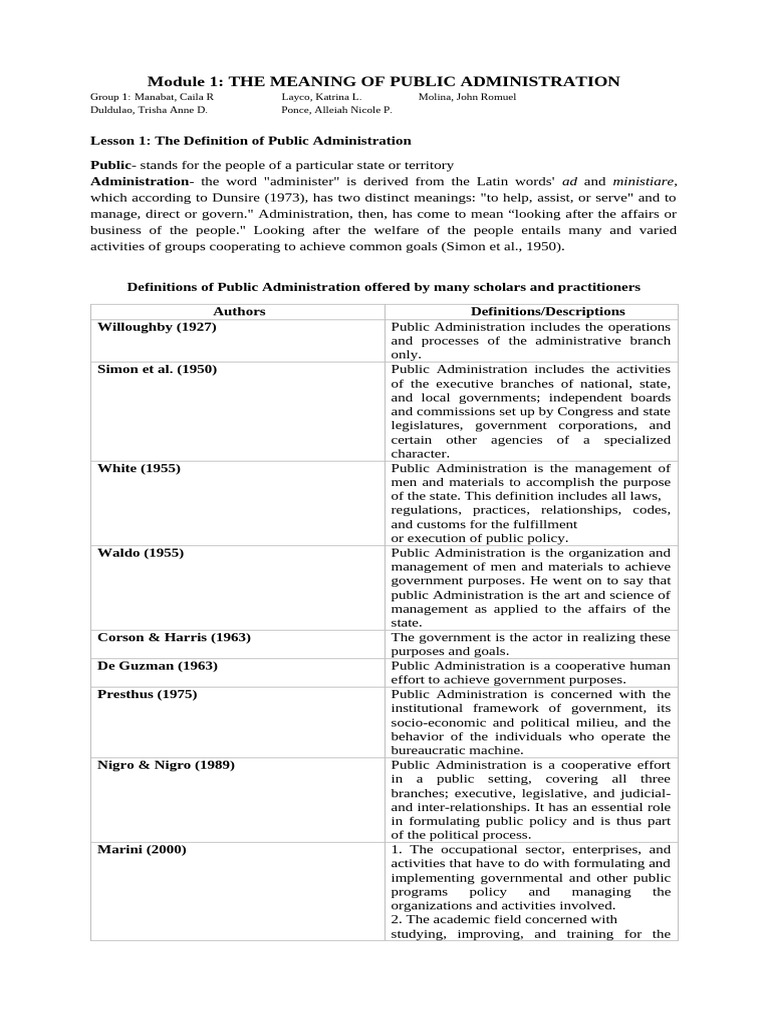 Module 1 PubAd | PDF