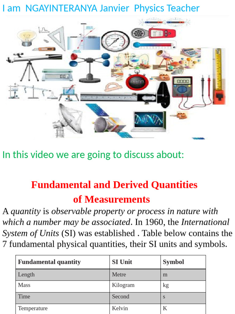 Measurement of Physical Quantities | PDF | Technology & Engineering