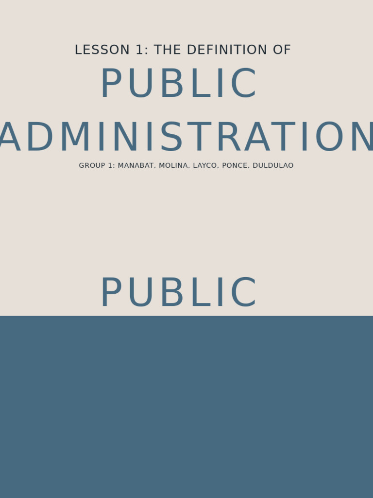 Public Administration | PDF