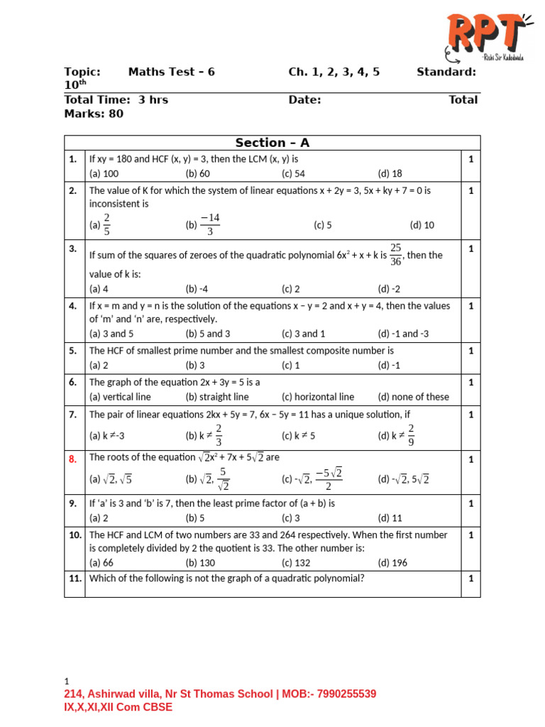 CH 1 To 5 | PDF | Factorization | Teaching Methods & Materials