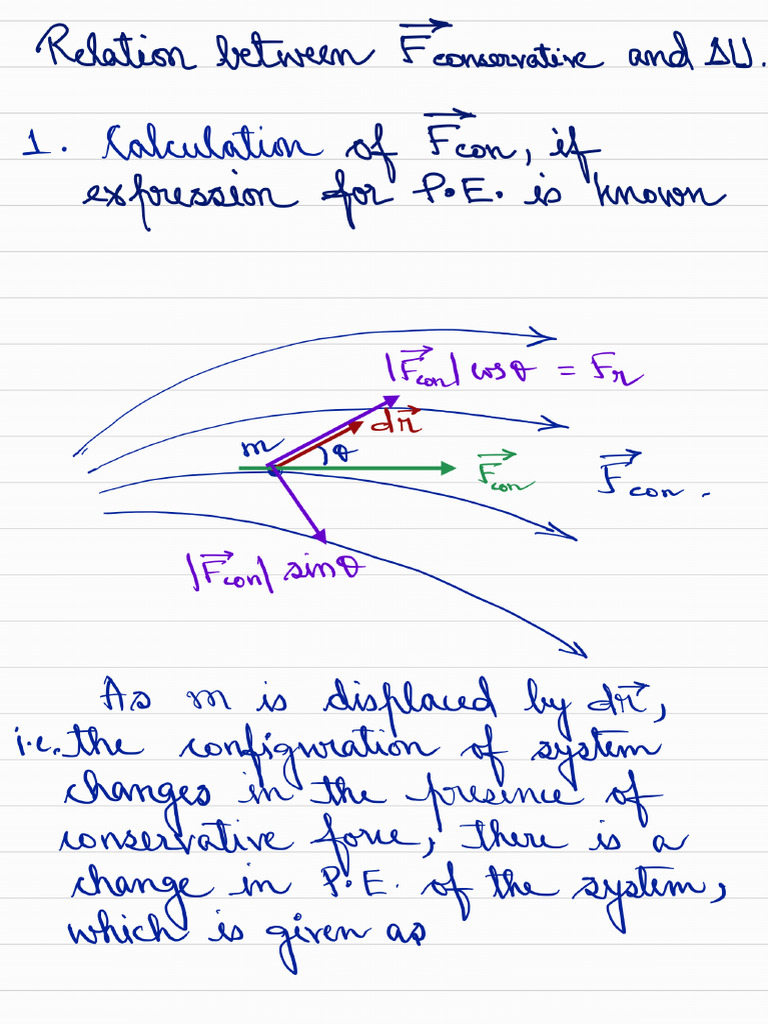 Conservative Force And Equilibrium Pdf