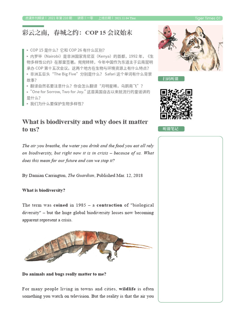 What is biodiversity and why does it matter to us | PDF