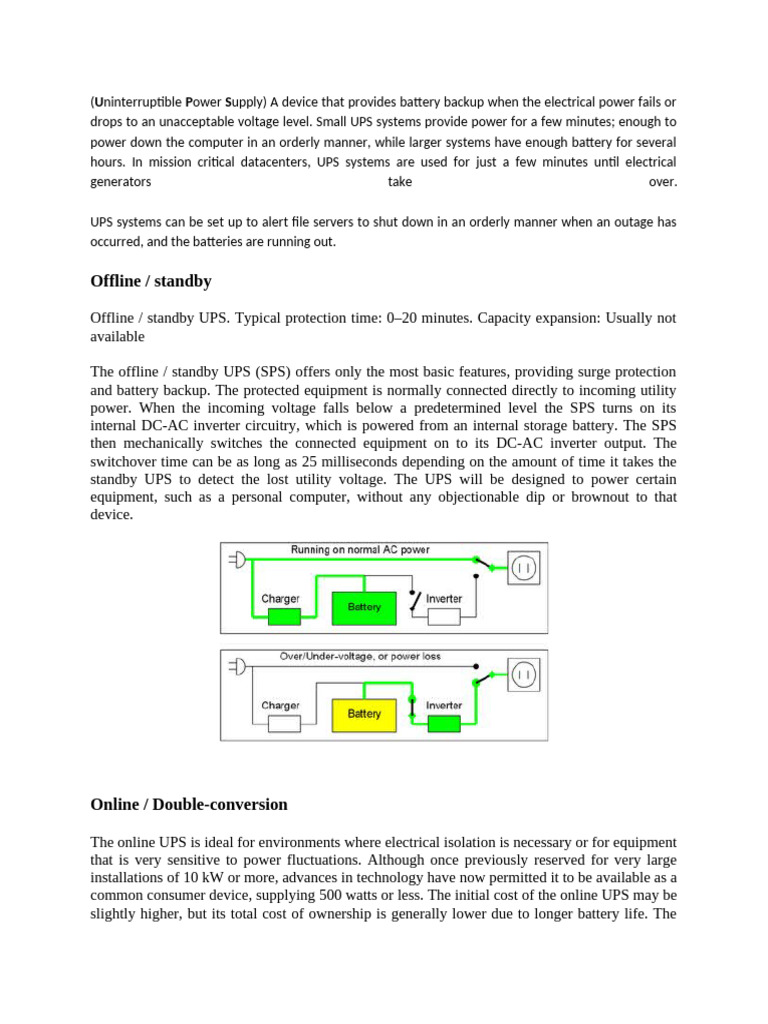 Offline / Standby | PDF