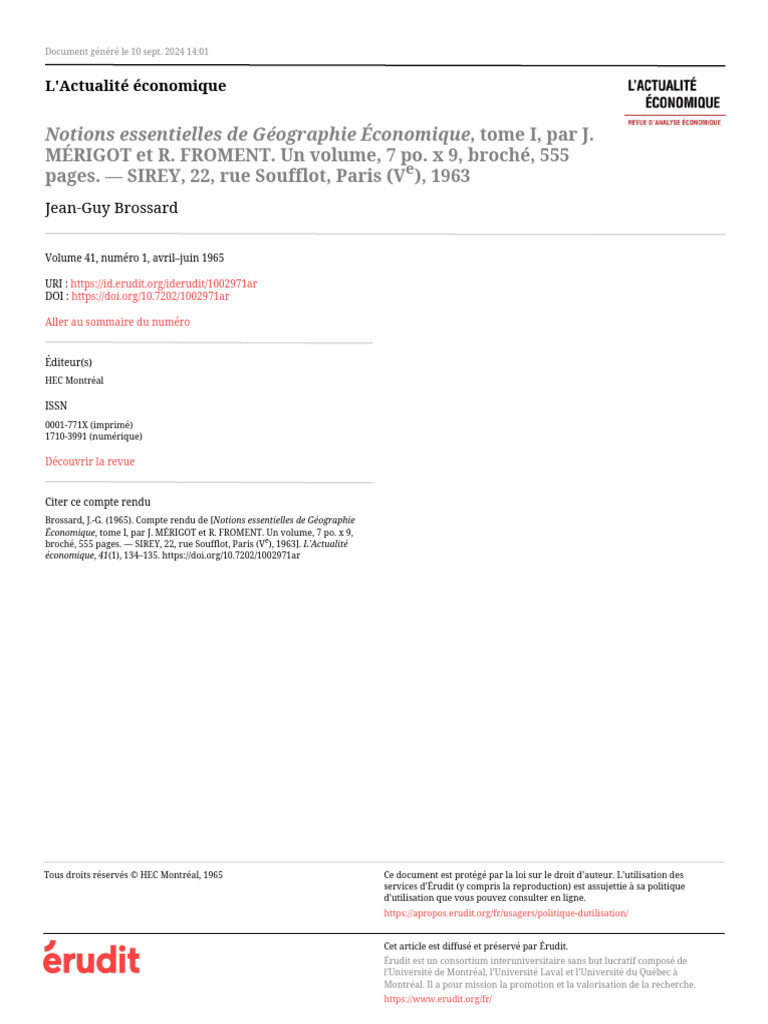 MÉRIGOT Et R. FROMENT. Un Volume, 7 Po. X 9, Broché, 555 Pages. - SIREY ...