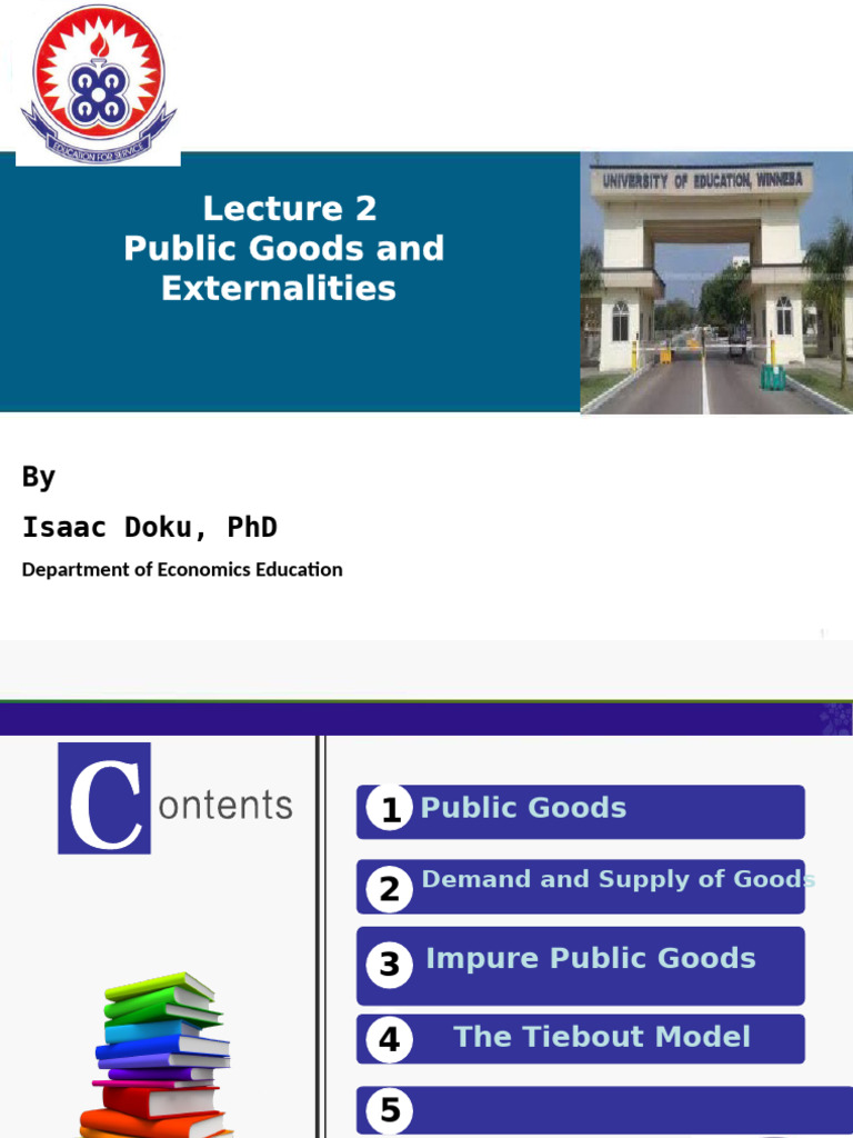 Lecture 2 - Public Goods and Externality | PDF