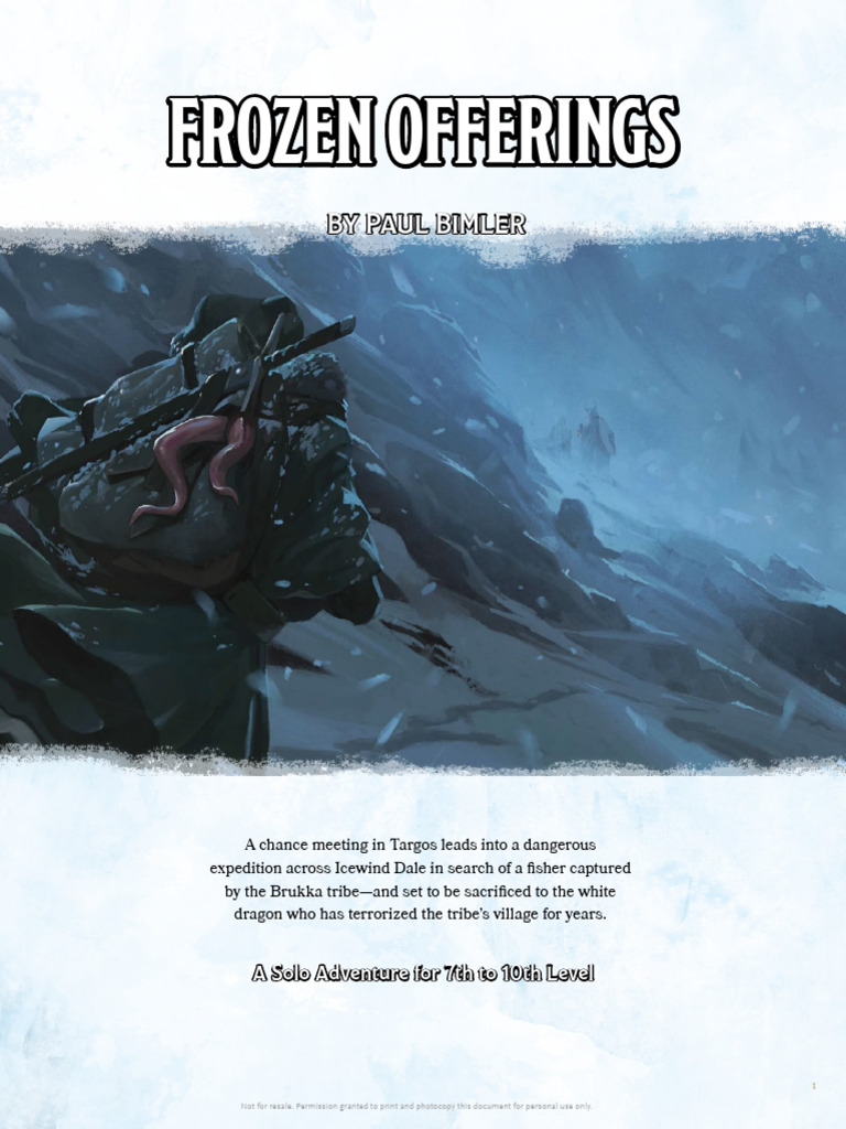Frozen Offerings | PDF