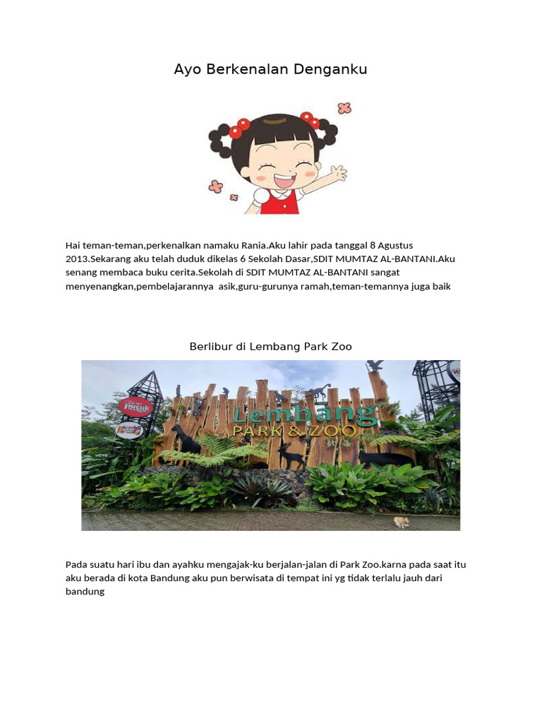 Ayo Berkenalan Denganku 6 Arrazi Deandra Rania | PDF | Seni & Disiplin Bahasa