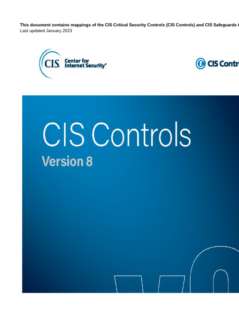 CIS Controls v8 Mapping To ISO - IEC 27001.2022 - 2-2023 | PDF