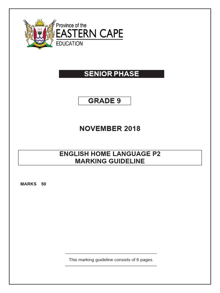 Senior Phase: Grade 9 | PDF