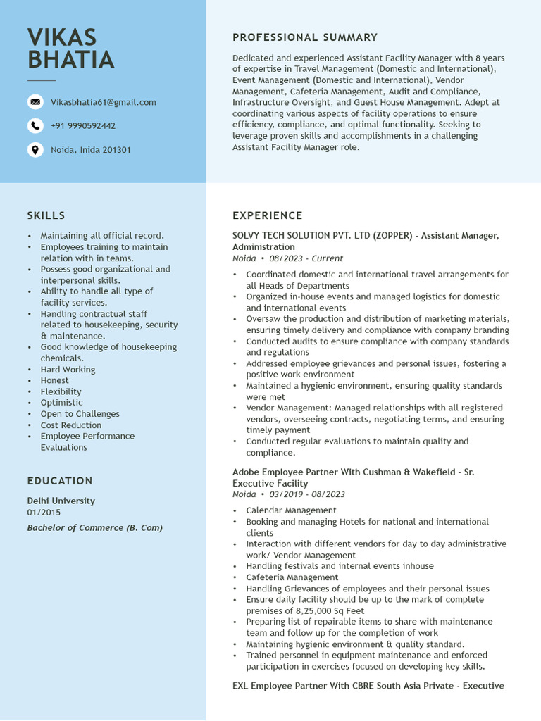 VIKAS_BHATIA_Resume | PDF