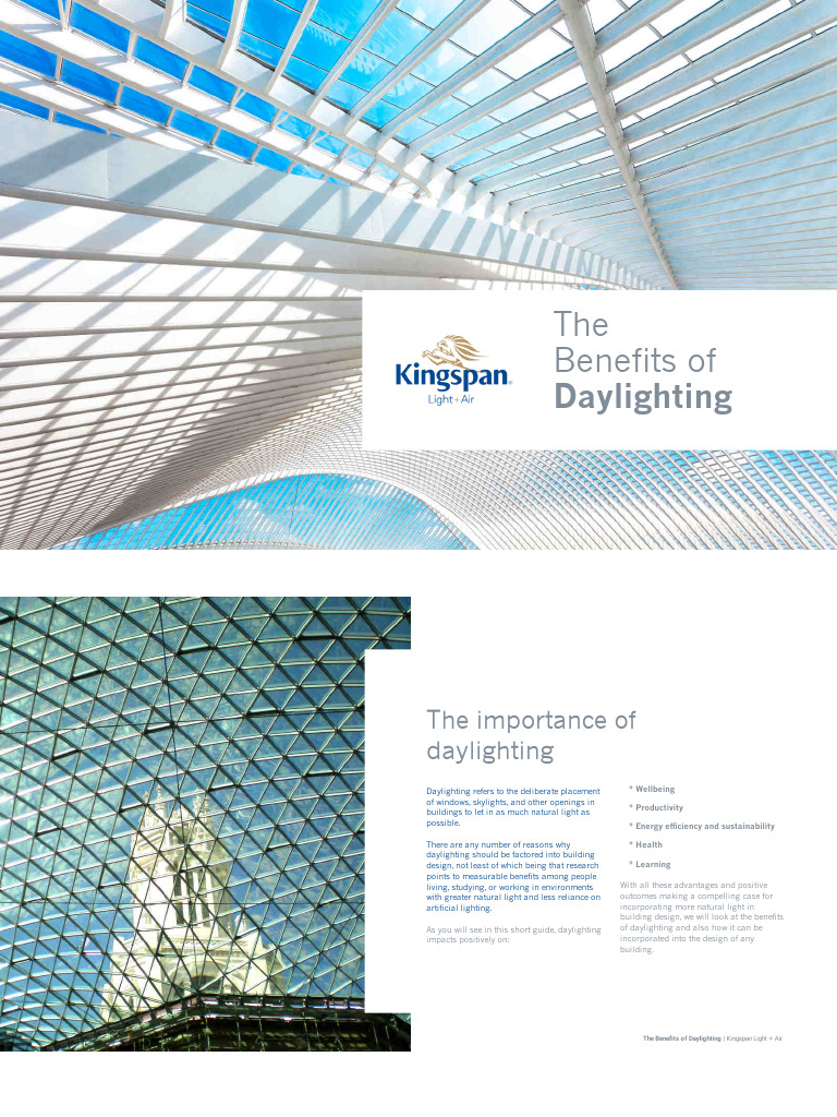 Kingspan Benefits Daylighting Guide en Ie | PDF