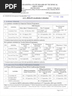 Msbte Official Academic Calendar 25-26 | PDF