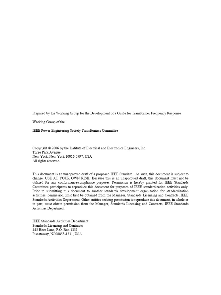 IEEE Format FRA Draft Guide D3 | PDF