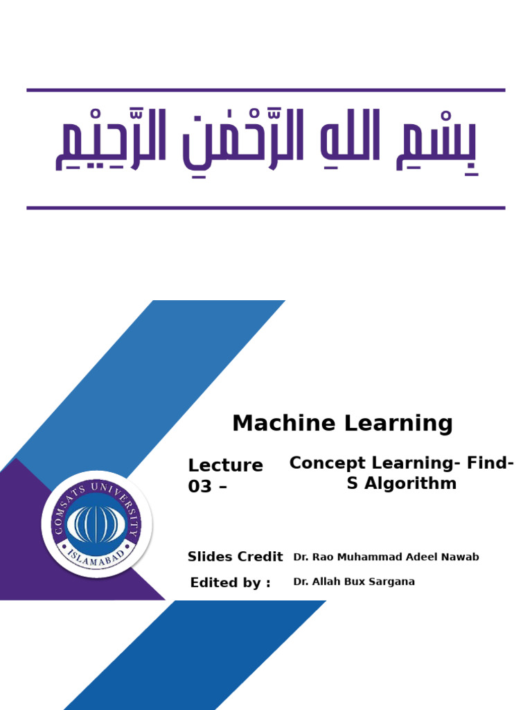 Lecture04 - Concept Learning - FindS Algorithm | PDF