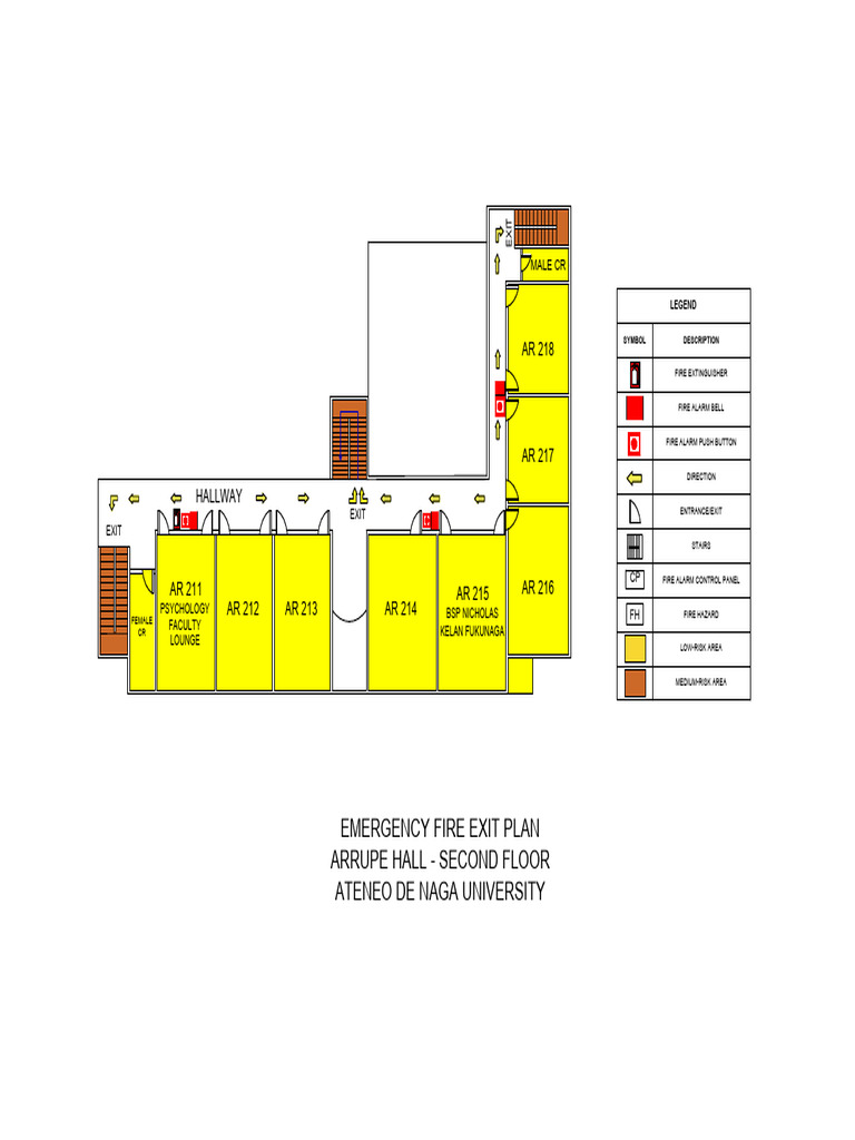 Hazard Map-Model (2nd Floor) | PDF