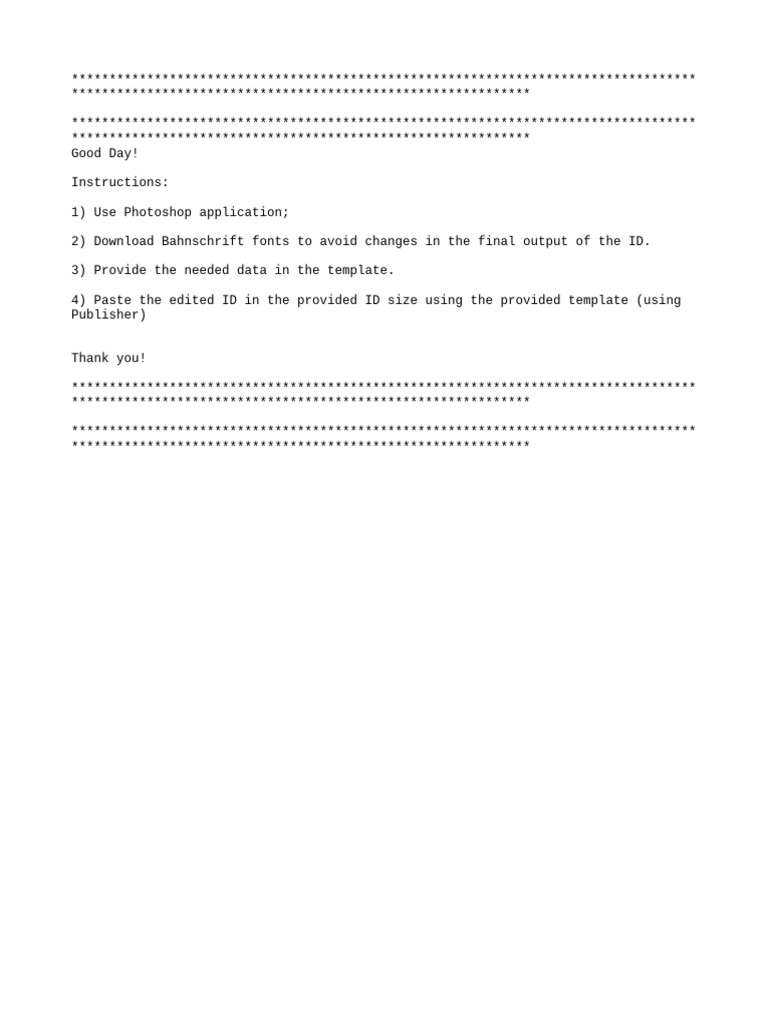 Important Message - Please Read | PDF