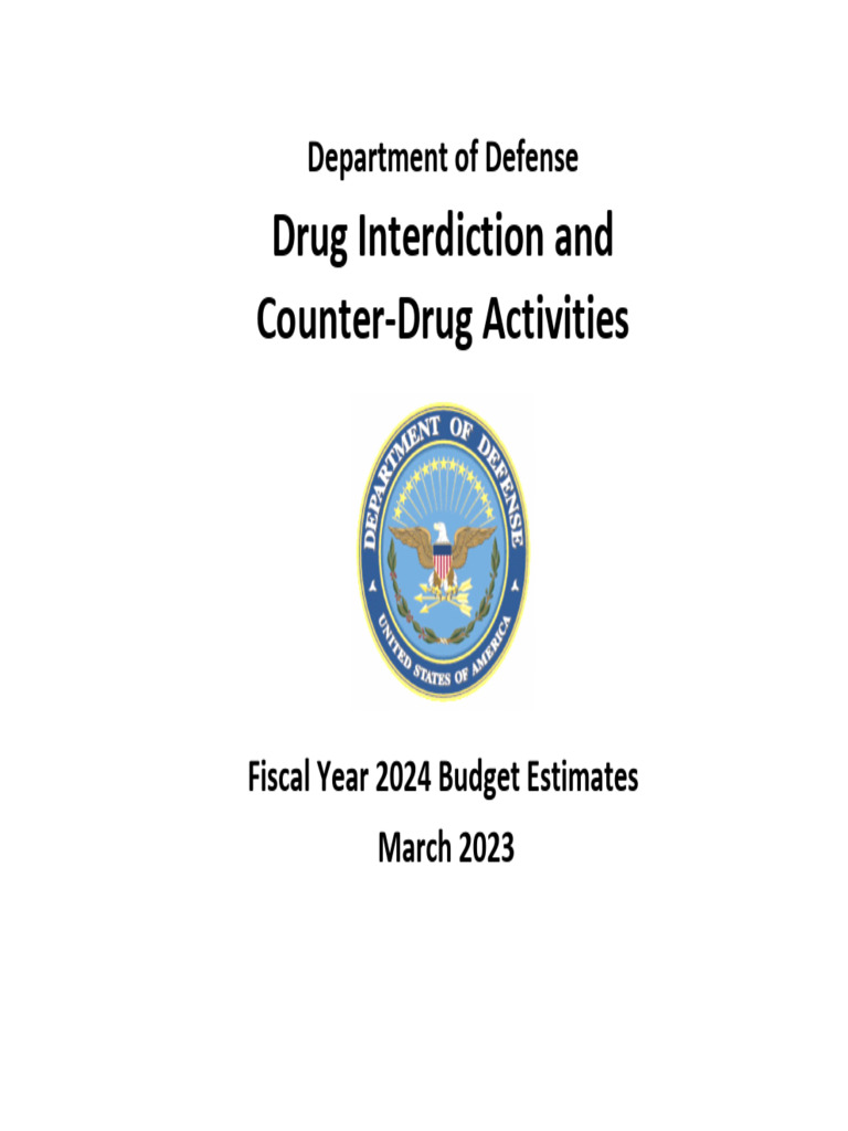 FY2024 Drug Interdiction and Counter-Drug Activities | PDF