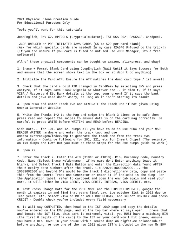 Clone Tutorial V | PDF