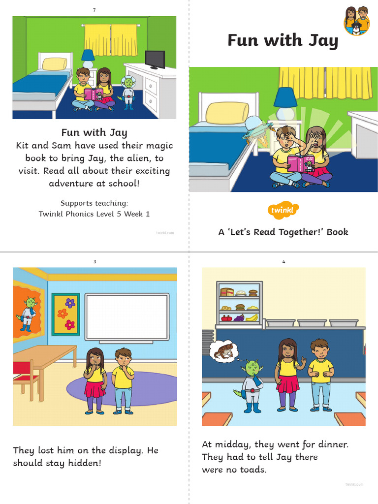 Fun With Jay Reading Mini Book | PDF