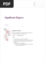 Significant Figures: Rules and Examples | PDF