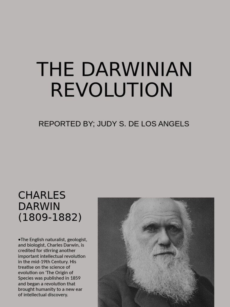 The Darwinian Revolution | PDF
