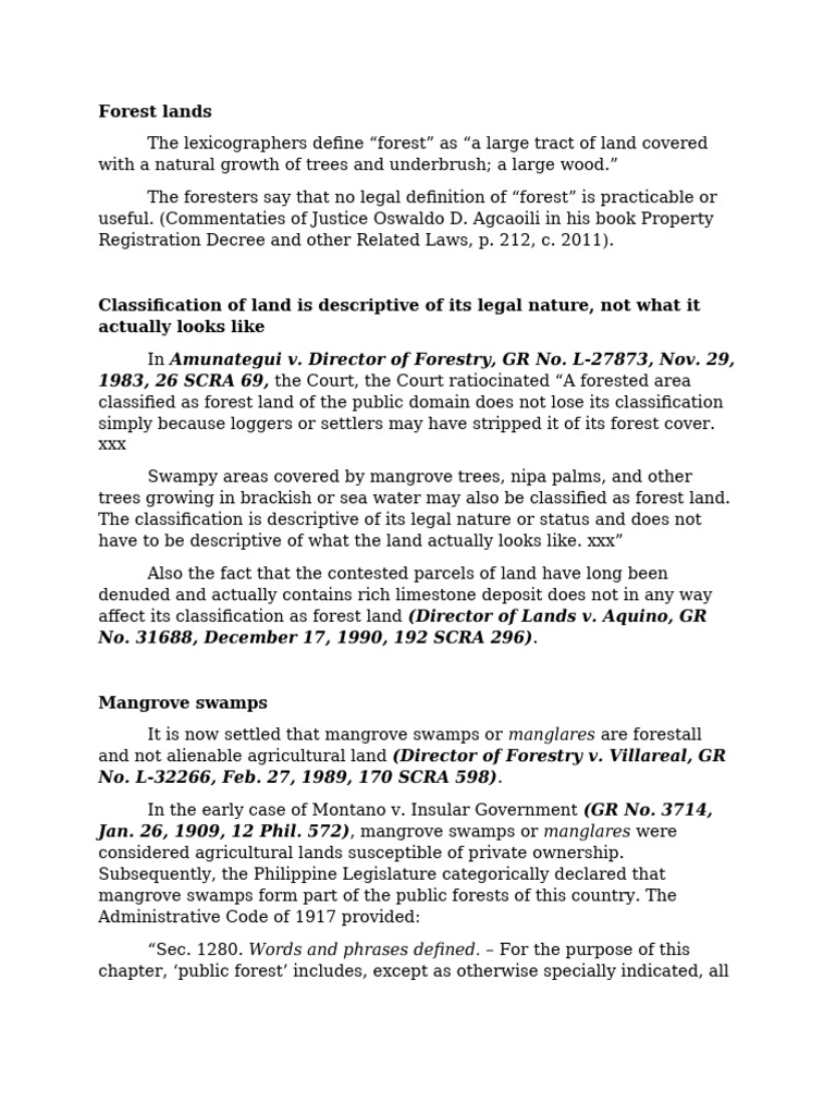 Forest Lands | PDF