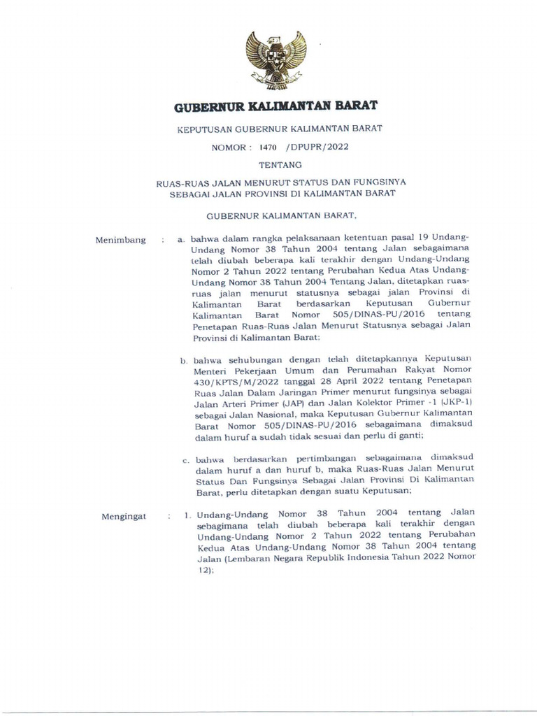 Sk Jalan Prov 2022-1 | PDF