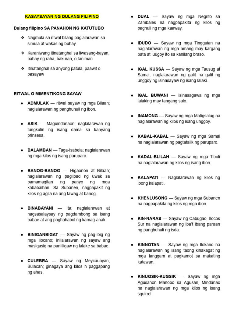 Dulaang Filipino | PDF