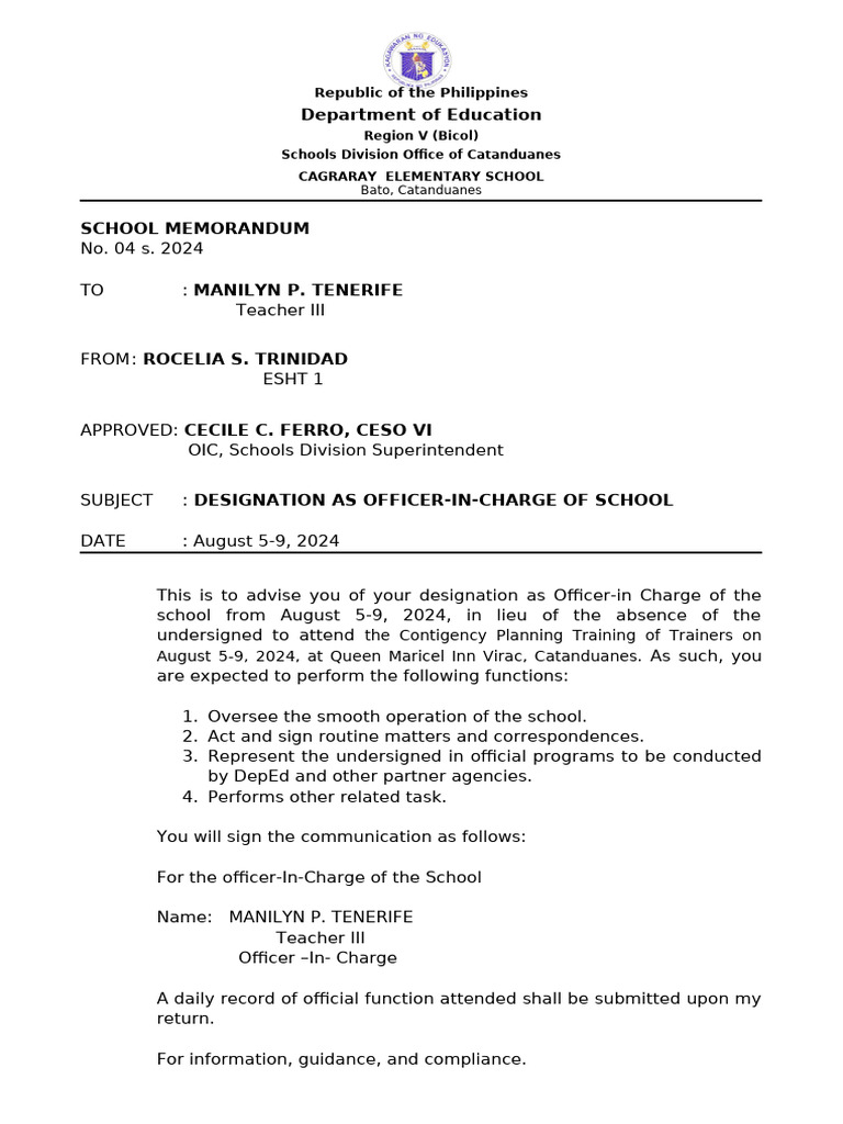 Designation-as-OIC-3 | PDF