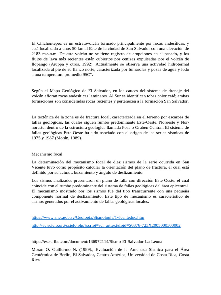El Chichontepec Es Un Estratovolcán Formado Principalmente Por Rocas ...