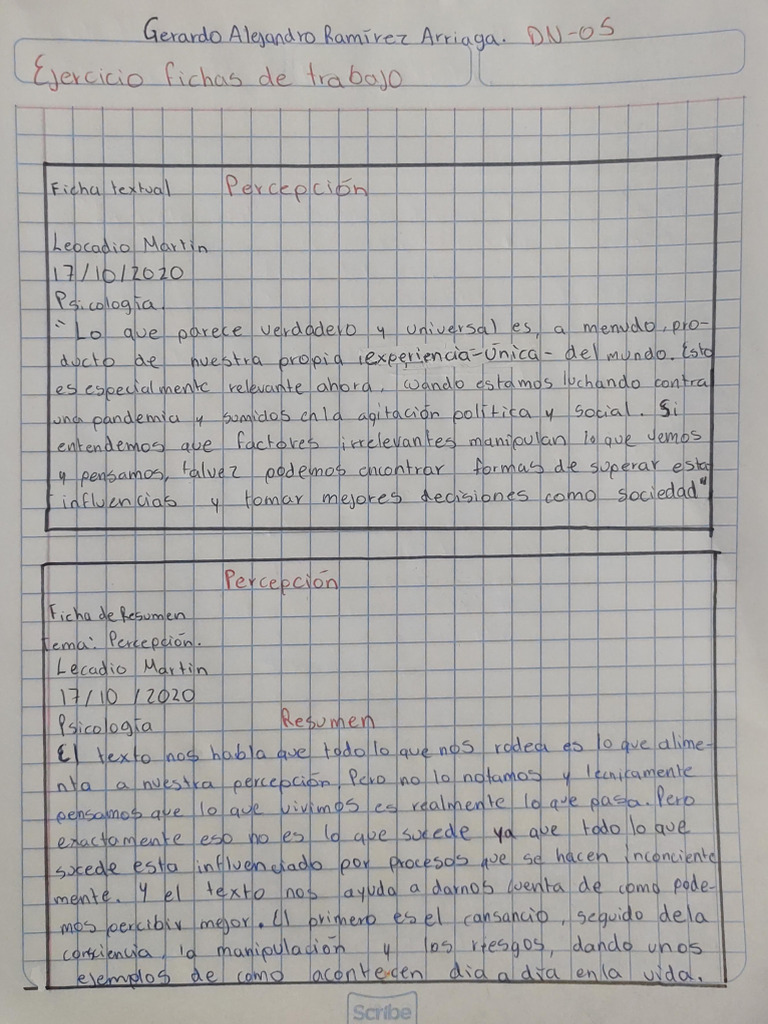 Ejercicio Fichas de Trabajo - Gerardo - DN05 | PDF
