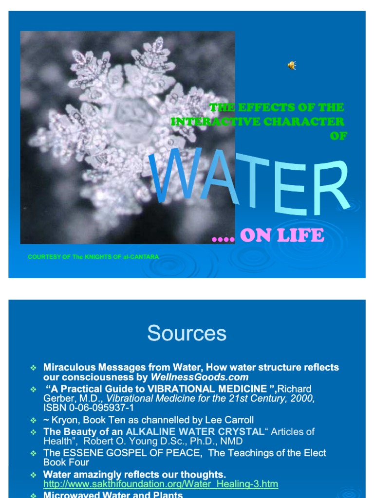 Miraculous Messages From Water | PDF | Baptism | Religious Behaviour ...