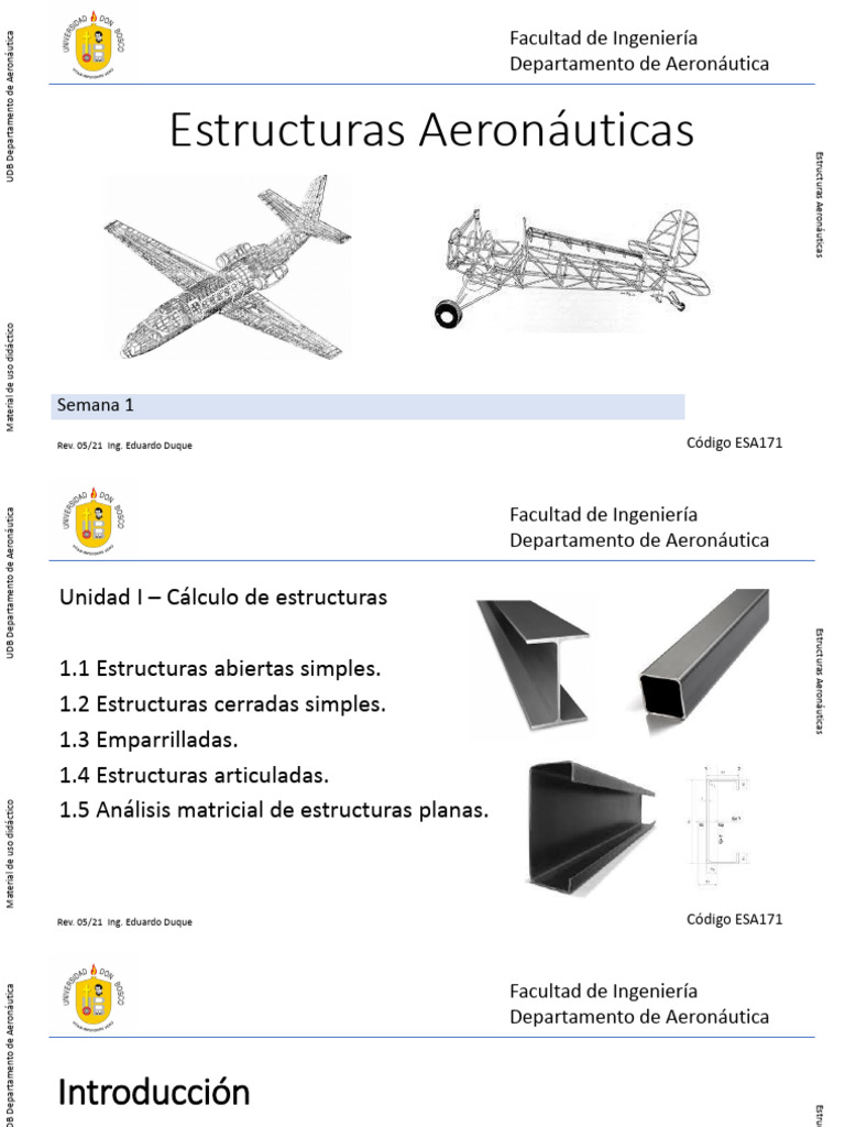 Introduccion A Estructuras Aeronauticas | PDF | Rigidez | Braguero