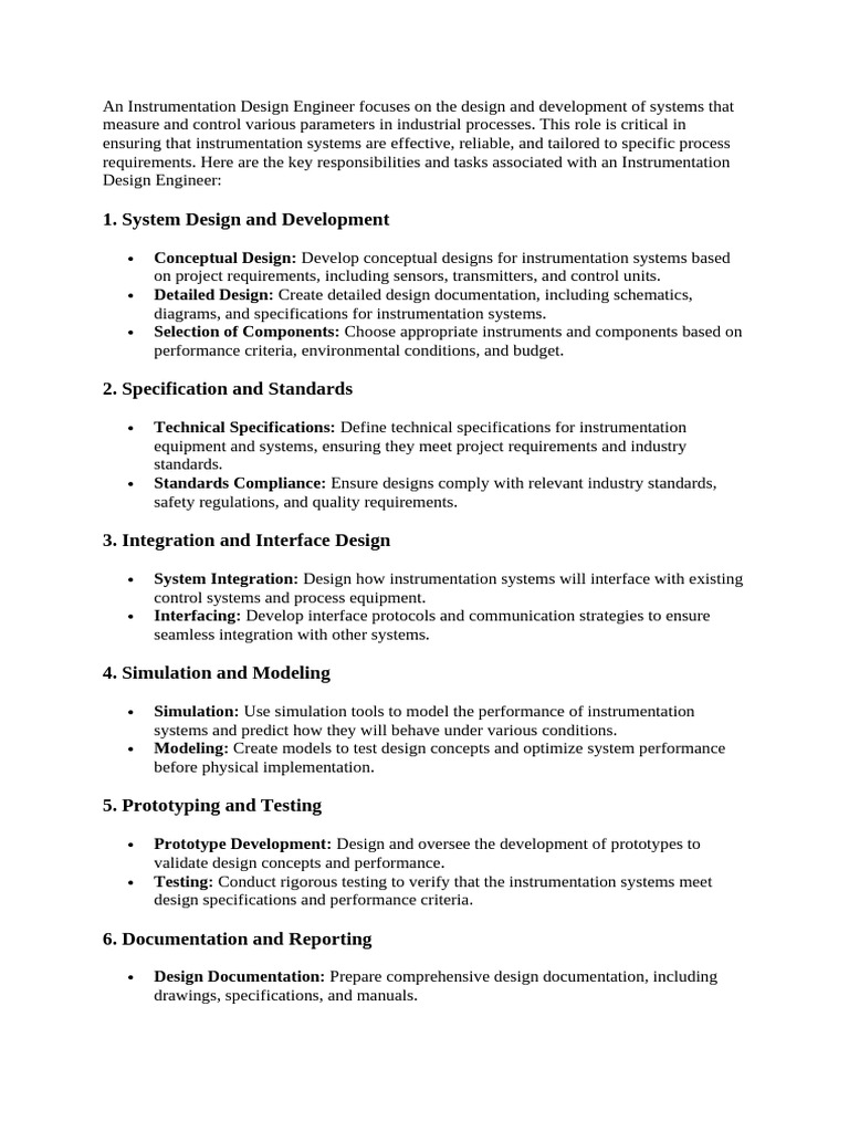 Instrumentation Design | PDF