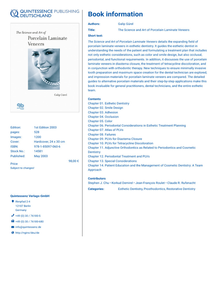 Quintessence Product Download 814495 | PDF