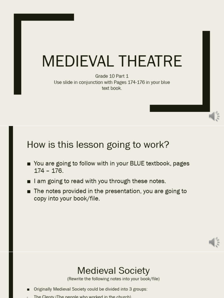 Medieval Theatre | PDF