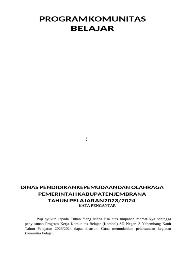 Komunitas Belajar | PDF