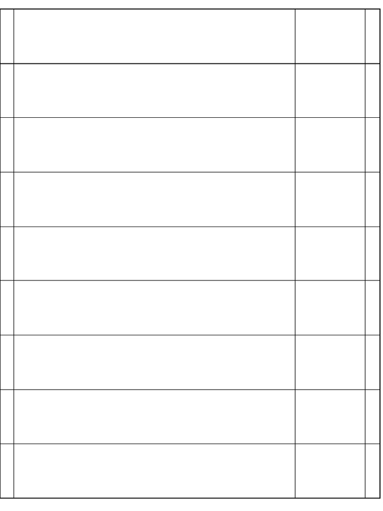 Weekly Homework Sheet (Blank) | PDF