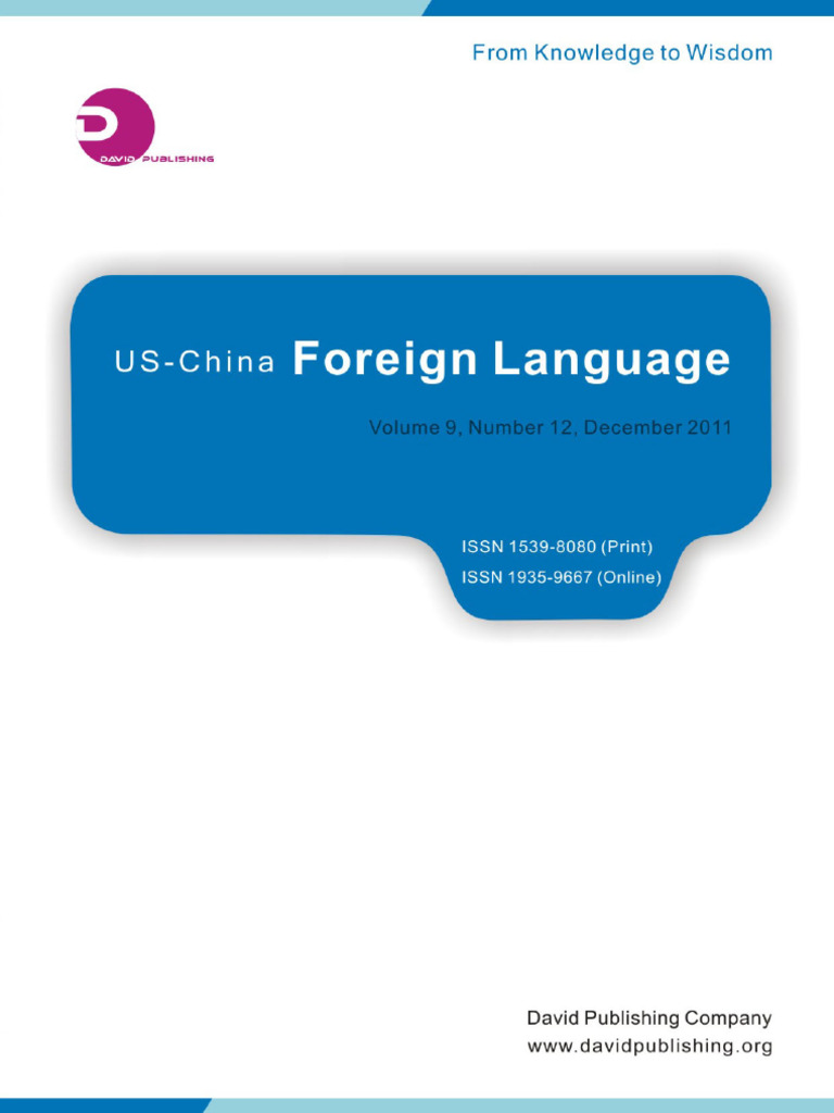 Learning English As A Foreign Language T | PDF