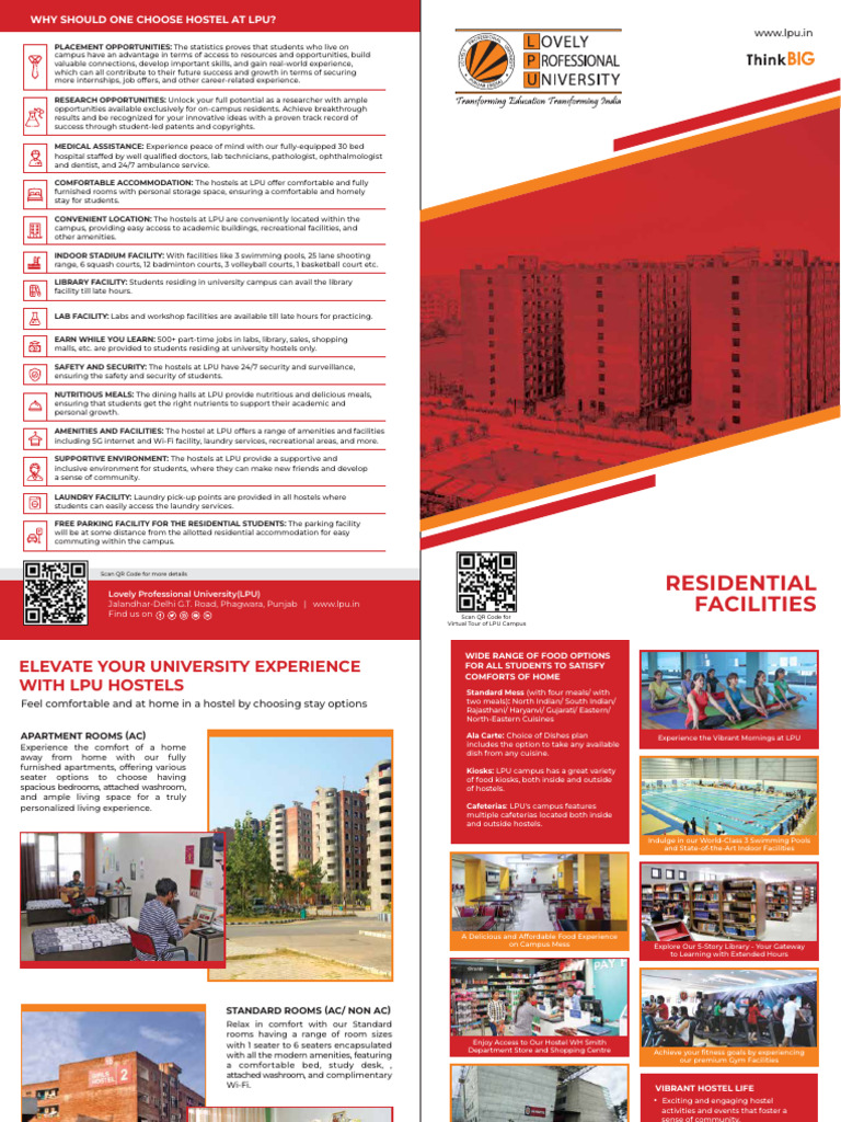 Hostel Brochure Pdf