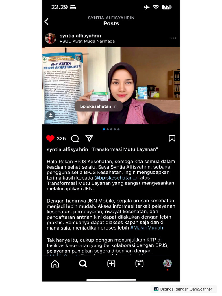Upload Selfie Di Layanan Faskes Yang Bel | PDF