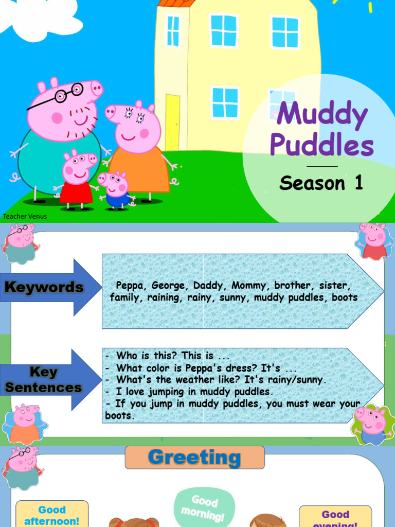 Peppa Pig: Muddy Puddles Lesson Plan | PDF