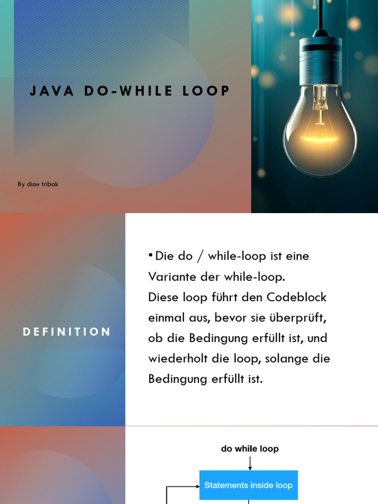 Do-while loop | PDF