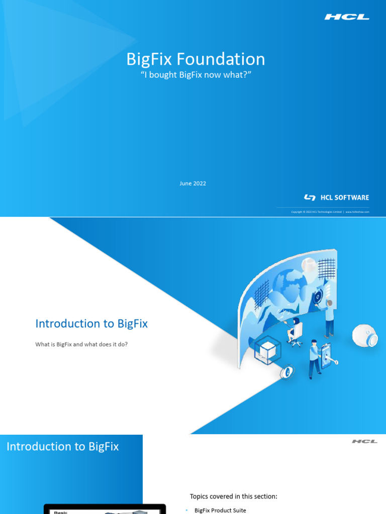 00-BigFix - Foundation - Introduction To BigFix v4.0 | PDF