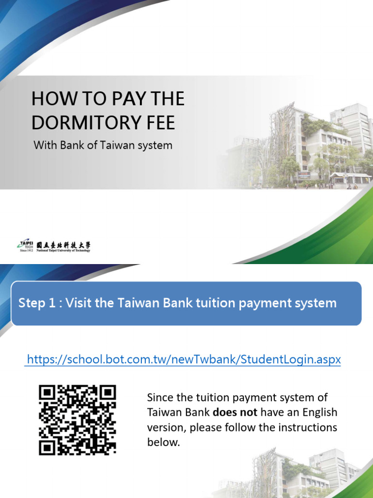 How to Pay the Dorm Fee Steps ENG Ver | PDF