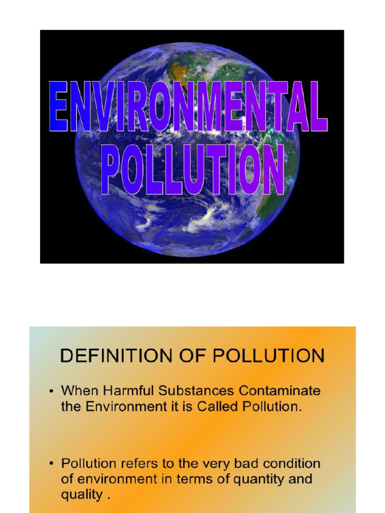 Unit 5 Environmental Pollution | PDF