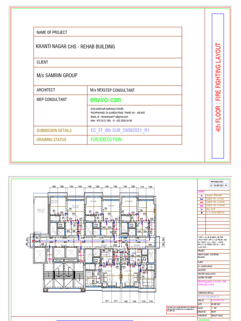 EC - FF - 6B Sub - R1 - 280921 - 4th Floor FF Layout FOR EXECUTION | PDF