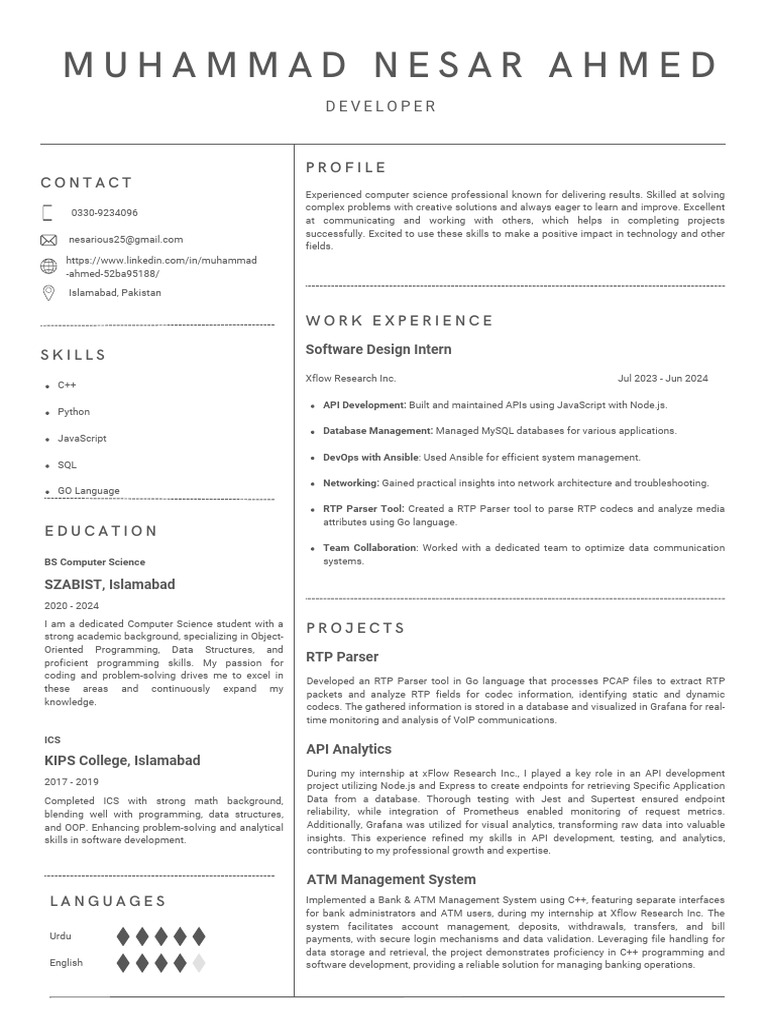 Nesar Resume | PDF